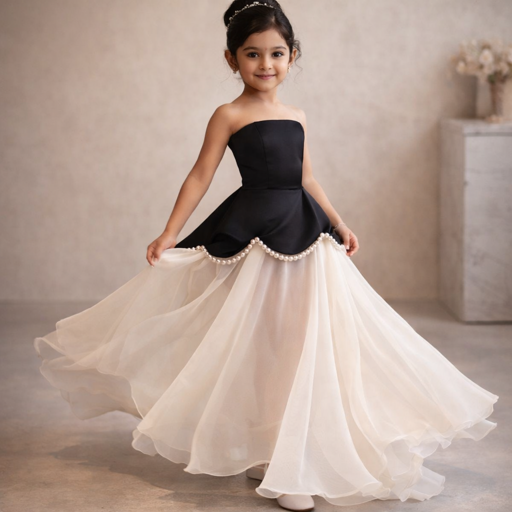 Pre Order: Pearl Noir Party Gown – Who Wore Whhat